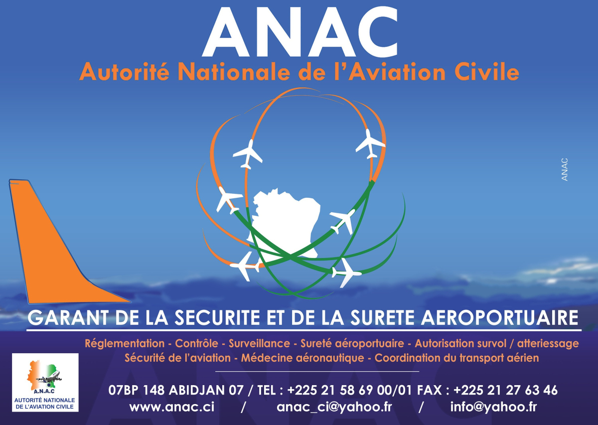 ANAC (AUTORITE NATIONALE DE L'AVIATION CIVILE) - Aéroports