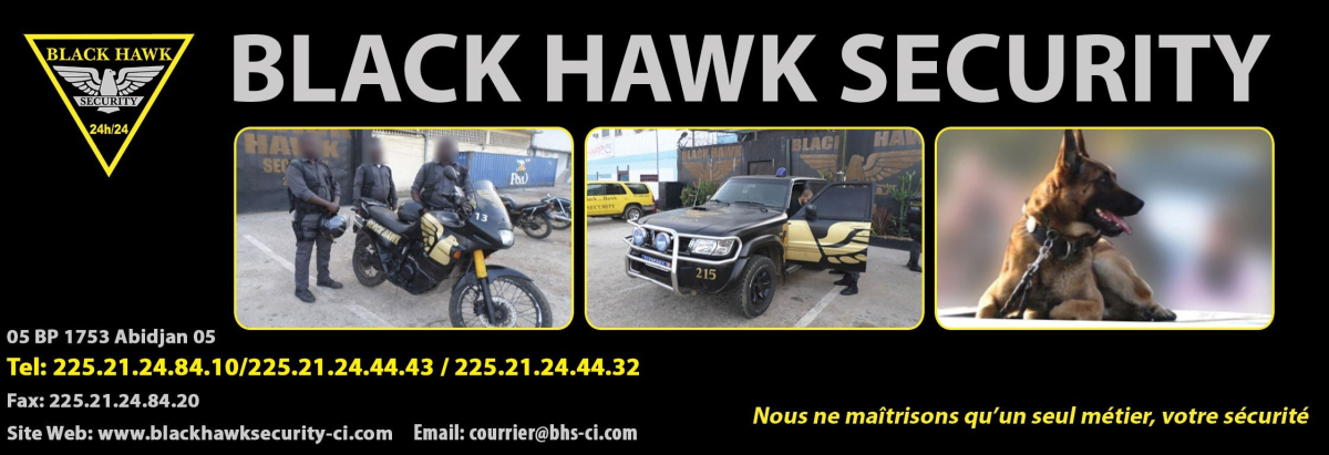 BLACK HAWK SECURITY - Gardiennage -Sécurité