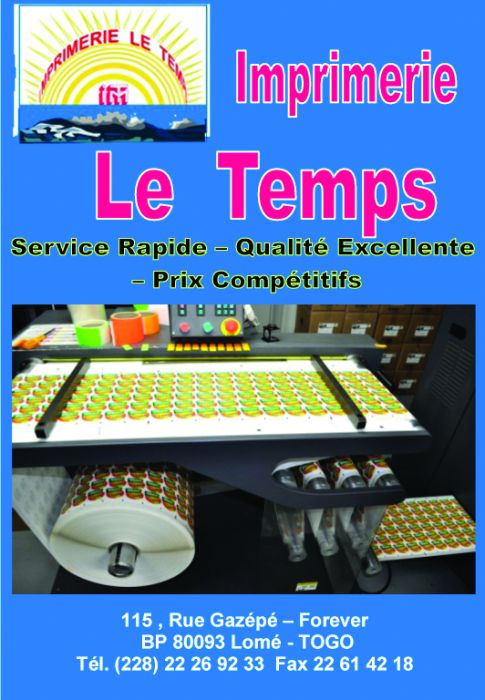 IMPRIMERIE LE TEMPS - Imprimeries