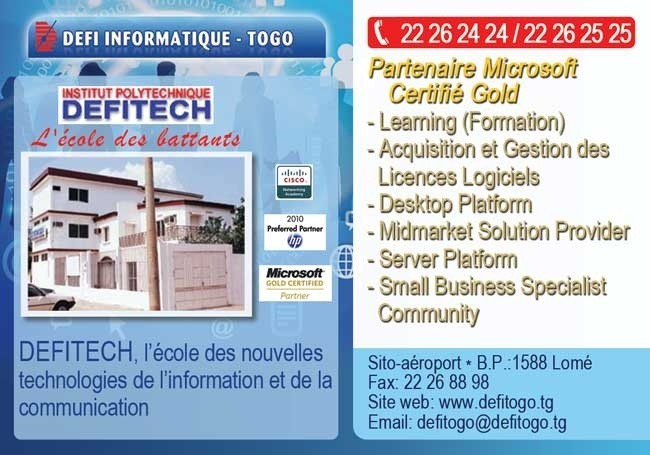 DEFITECH - Formation informatique et bureautique
