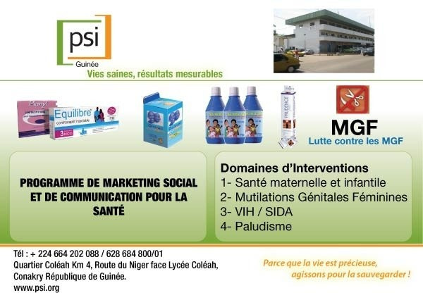 PSI (POPULATION SERVICES INTERNATIONAL GUINEE) - Organisations non ...