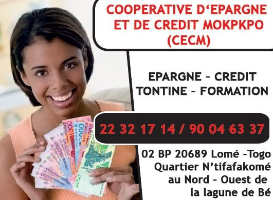 CECM (COOPERATIVE D'EPARGNE ET DE CREDIT MOKPOKPO) - Microfinance