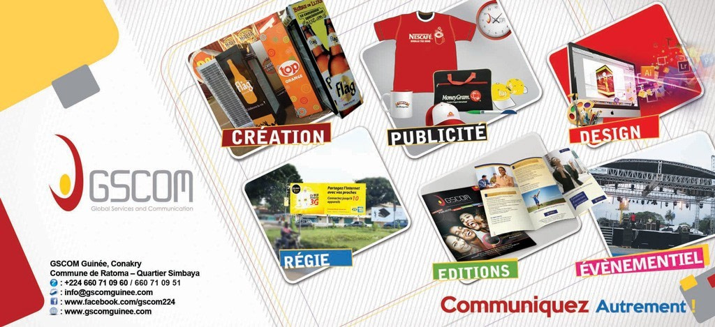 GSCOM GUINEE (GLOBAL SERVICE & COMMUNICATION) - Régie publicitaire