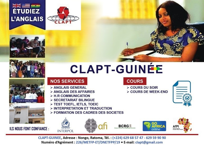 CLAPT CENTER Guinée : formation professionnelle