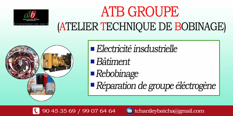 ATB GROUPE TOGO : Génie électrique, électriciens, Lomé
