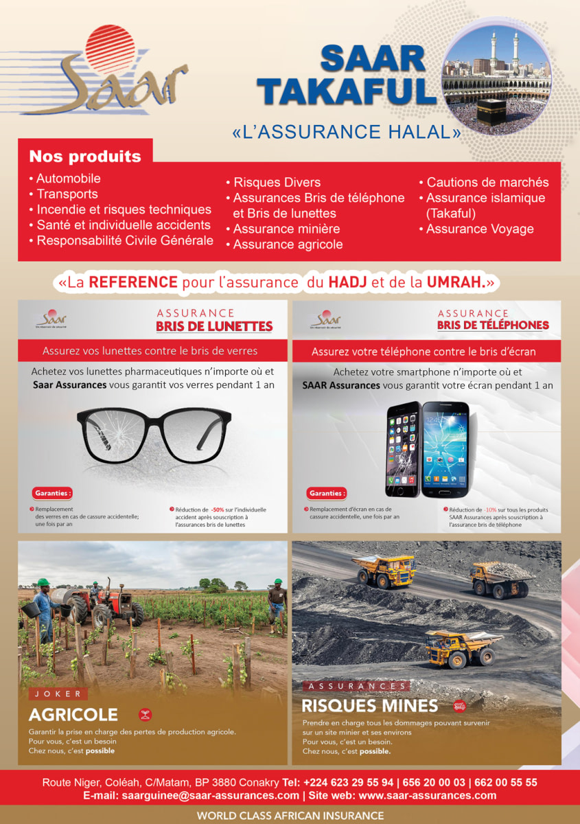 SAAR ASSURANCES Guinée : Assurances