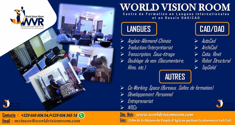 WORLD VISION ROOM - Ecole de langue
