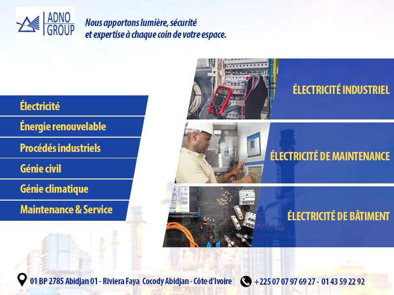 ADNO GROUP SARL - Génie Électrique / Électriciens