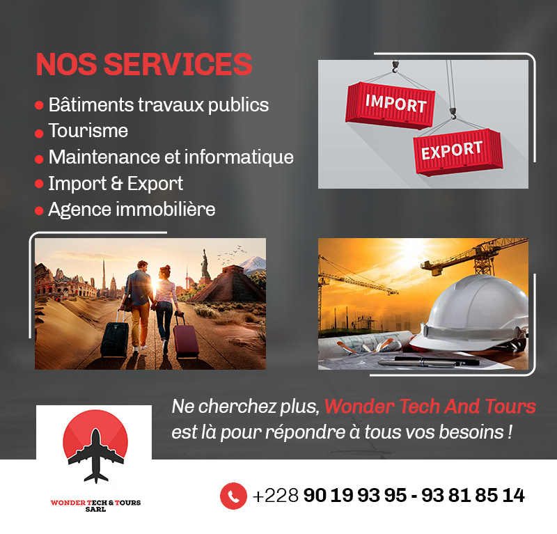 WONDER TECH & TOURS SARL - Prestation de service