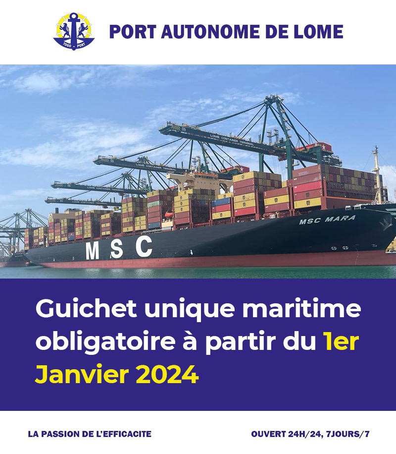 PORT AUTONOME DE LOME : Port Lomé Togo