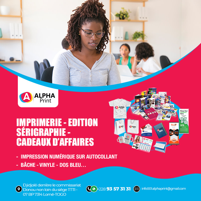 ALPHA PRINT : Imprimeries, Lomé