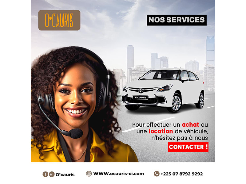 O'Cauris : Location véhicules Abidjan, Côte d'Ivoire