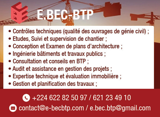 E.BEC-BTP SARL - Bureaux d'études - Conseils - Consultants