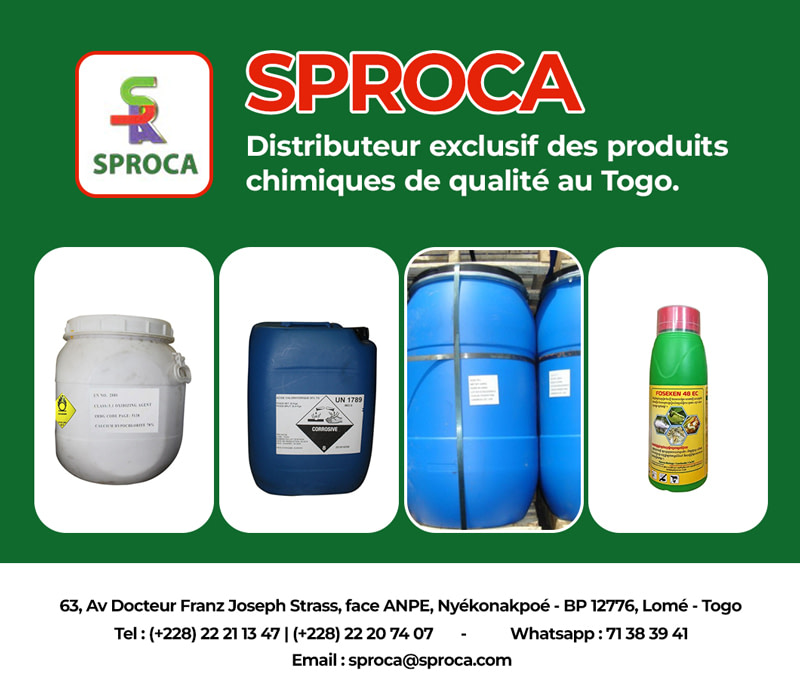 SPROCA : Produits chimiques Lomé Togo