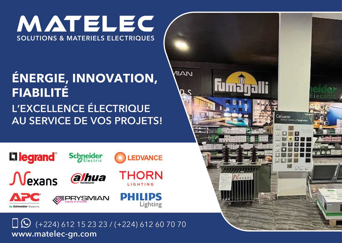 MATELEC : Matériels électriques, génie électrique en Guinée