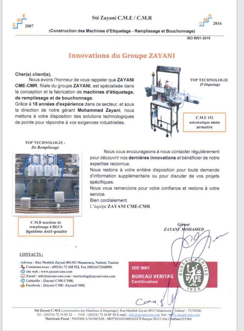 Zayani CME/CMR a posté sur GoAfrica Online