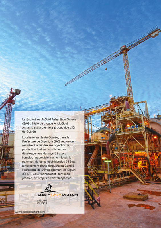 SAG (SOCIETE ANGLO GOLD ASHANTI) - Mines - Exploitations