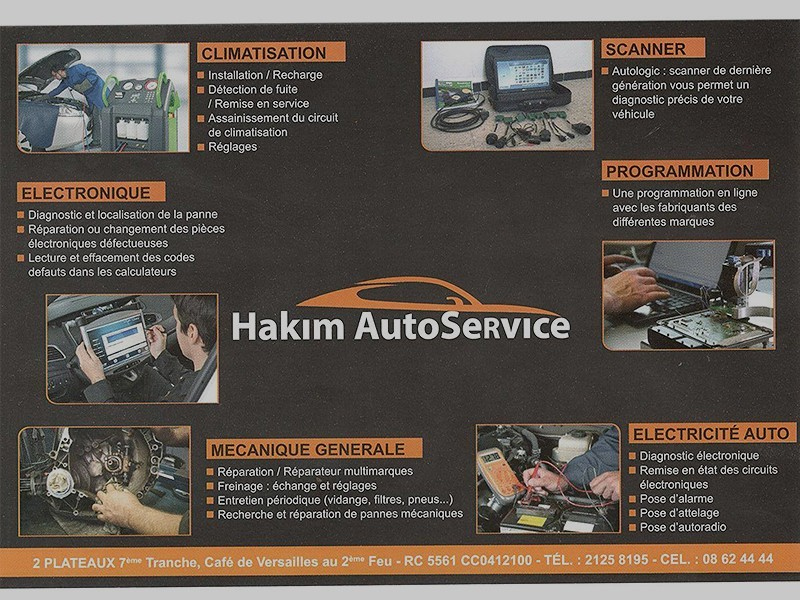 Hakim Auto Service Côte d'Ivoire : Garages, Mécanique générale