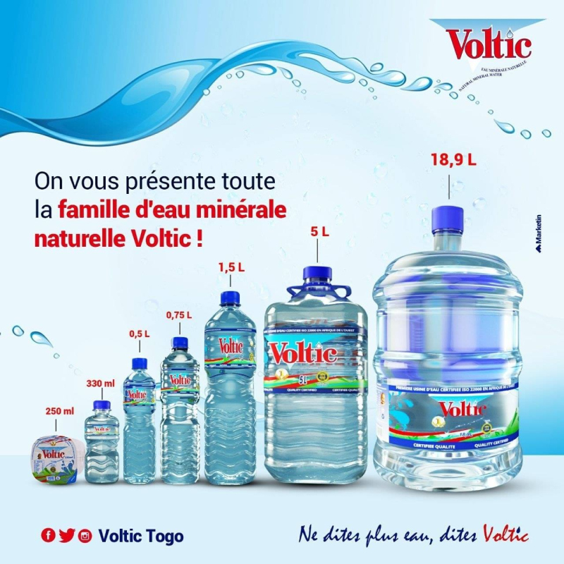 VOLTIC Togo : Eau Minérale Lomé