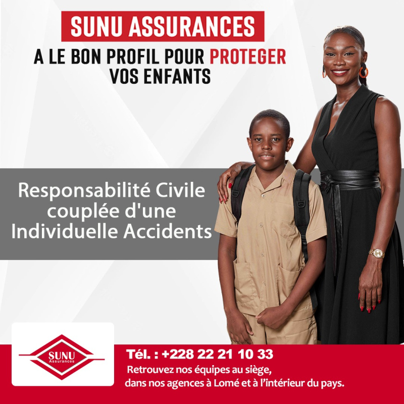 SUNU ASSURANCES TOGO : Assurances, Lomé