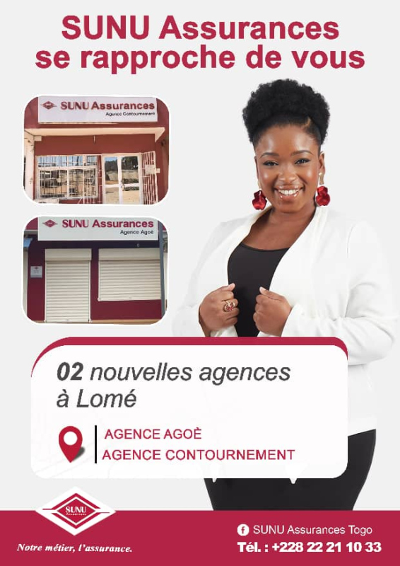 SUNU ASSURANCES TOGO : Assurances, Lomé