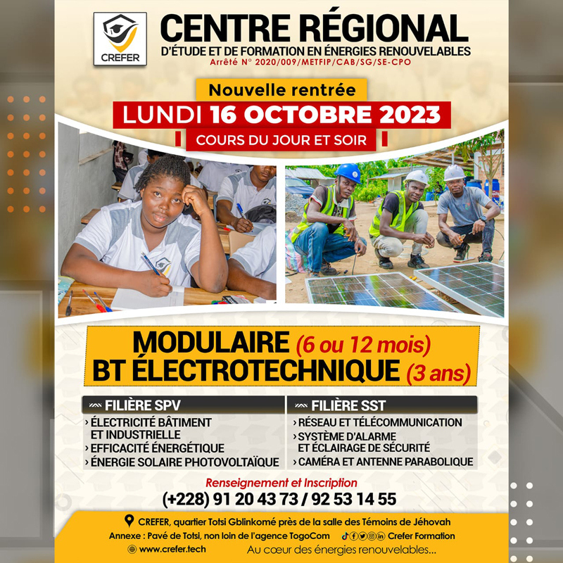 CREFER (CENTRE REGIONAL D’ETUDE ET DE FORMATION EN ENERGIES ...