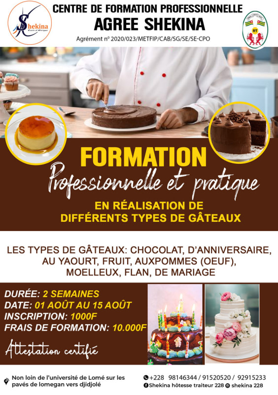 CENTRE DE FORMATION PROFESSIONNELLE AGREE SHEKINA - Formation ...