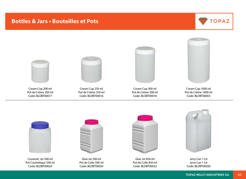 TOPAZ MULTI INDUSTRIES SA - Industrie plastique