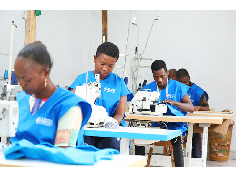 SADATEX, Abidjan, Côte d'Ivoire : Industrie textile