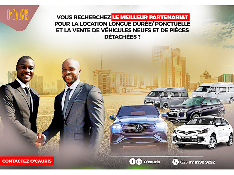 O'Cauris : Location véhicules Abidjan, Côte d'Ivoire