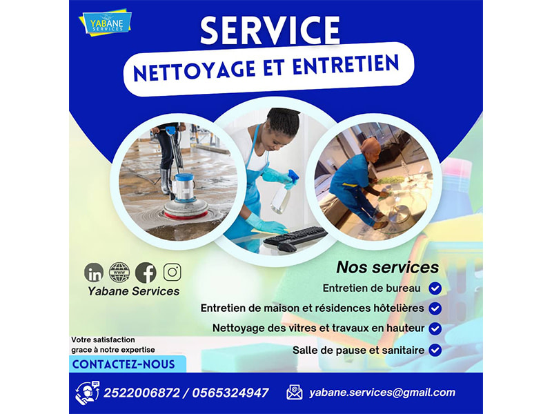 YABANE SERVICES: nettoyage industriel Abidjan, Côte d'ivoire