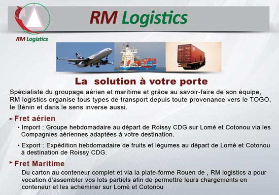 RM LOGISTICS - Transport aérien