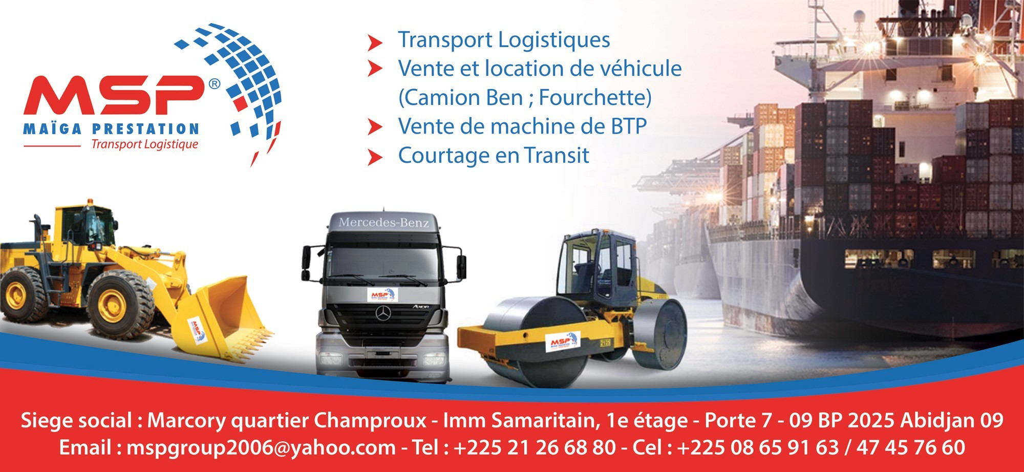 MSP GROUP SARL - Transports logistiques