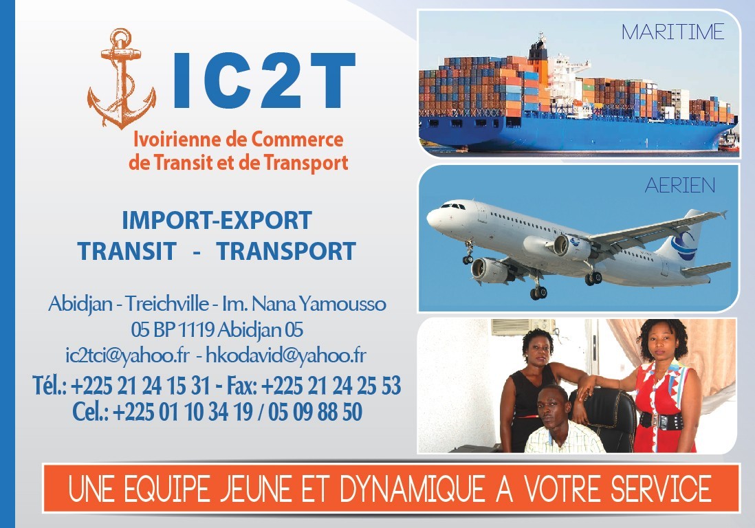 IC2T (IVOIRIENNE DE COMMERCE DE TRANSIT ET TRANSPORT) Côte d'ivoire ...