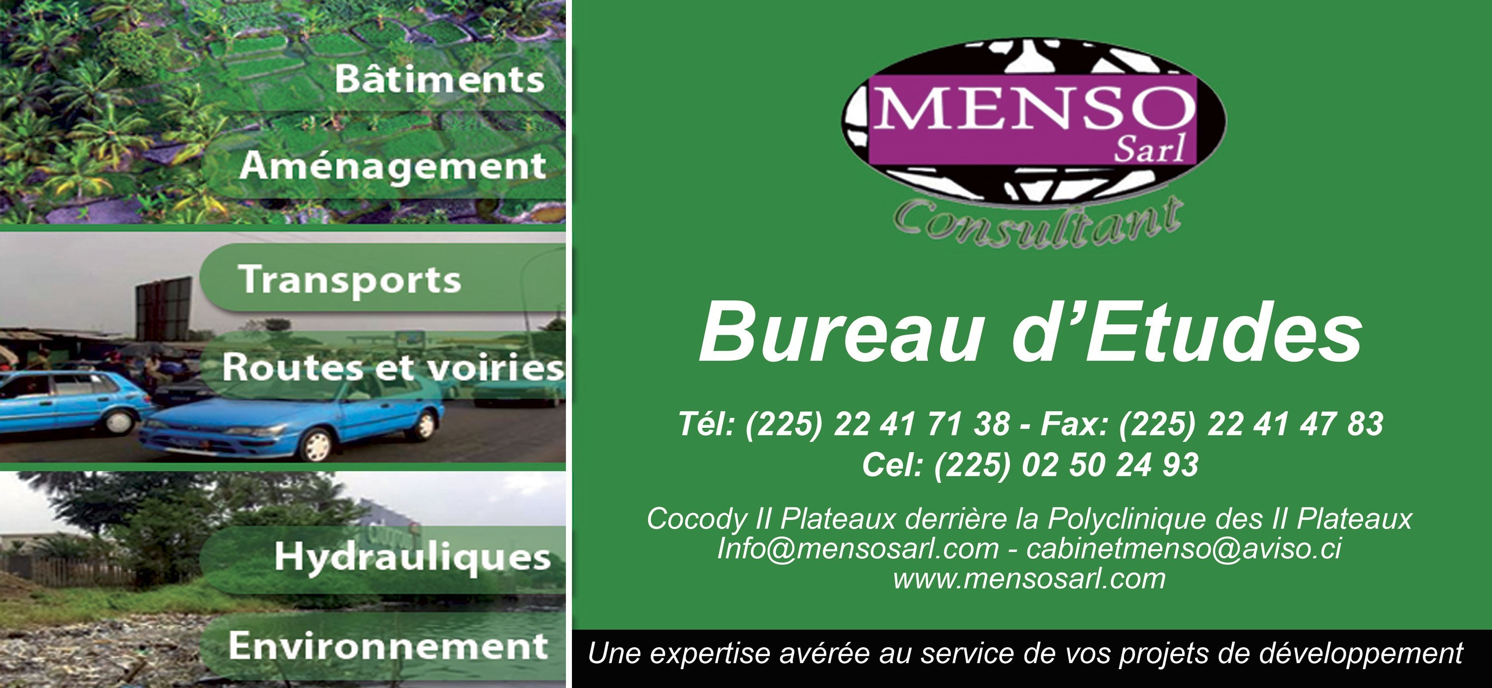 MENSO SARL - Bureaux d'études - Conseils - Consultants