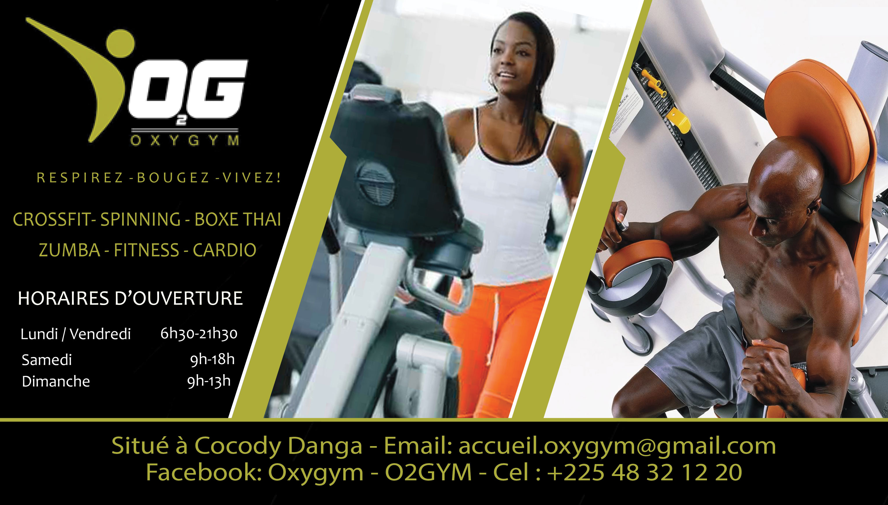 OXYGYM Côte d'Ivoire : salles de sport, gym et fitness