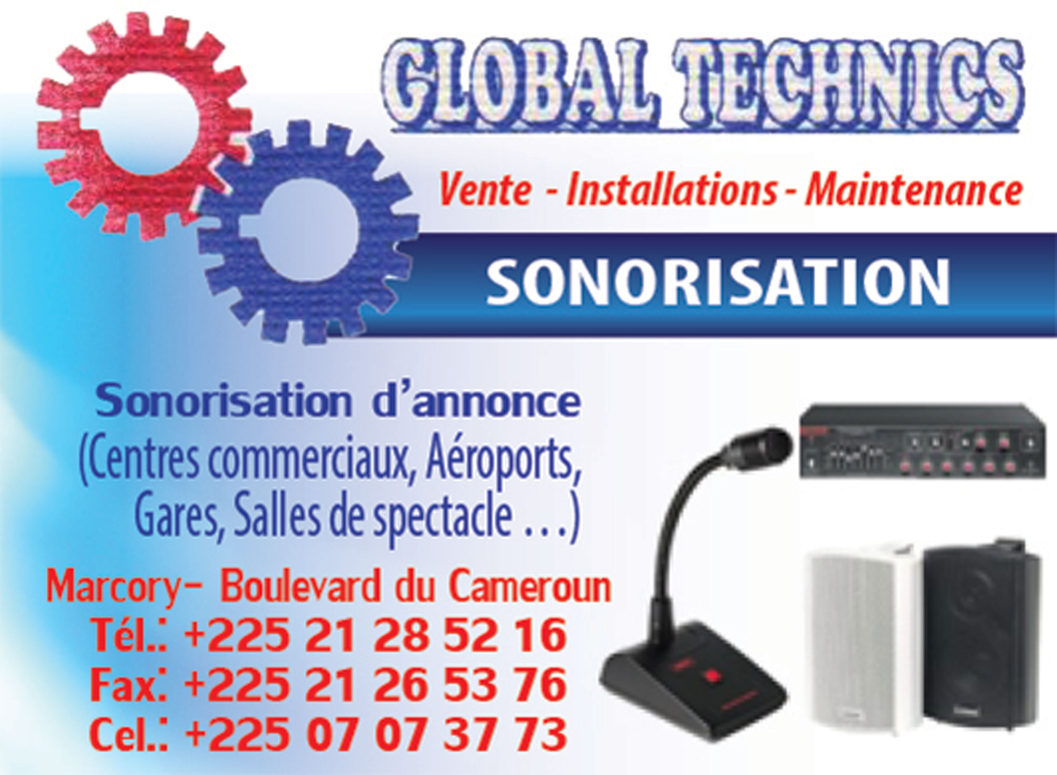 GLOBAL TECHNICS - Sonorisation et éclairage