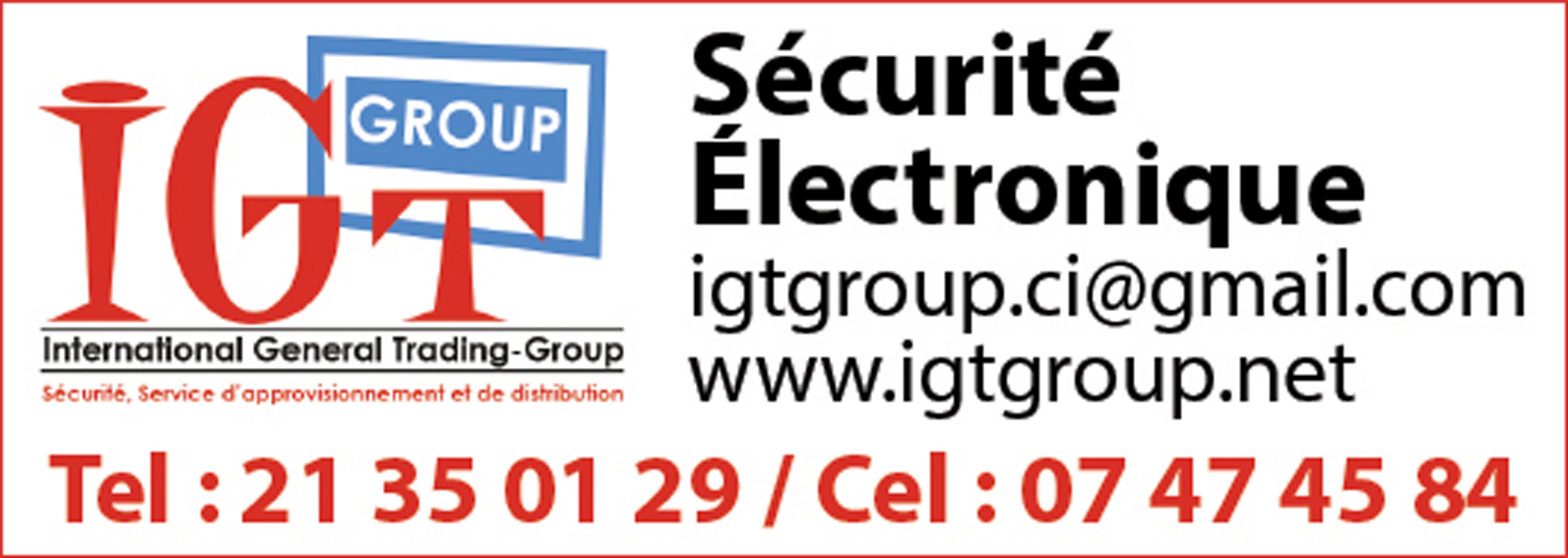 IGT GROUP - Sécurité électronique