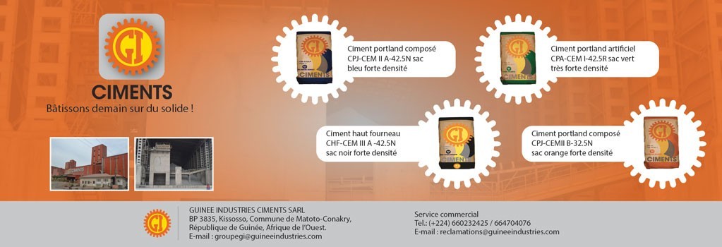 GI CIMENTS SARL (GUINEE INDUSTRIES CIMENTS) - Cimenterie