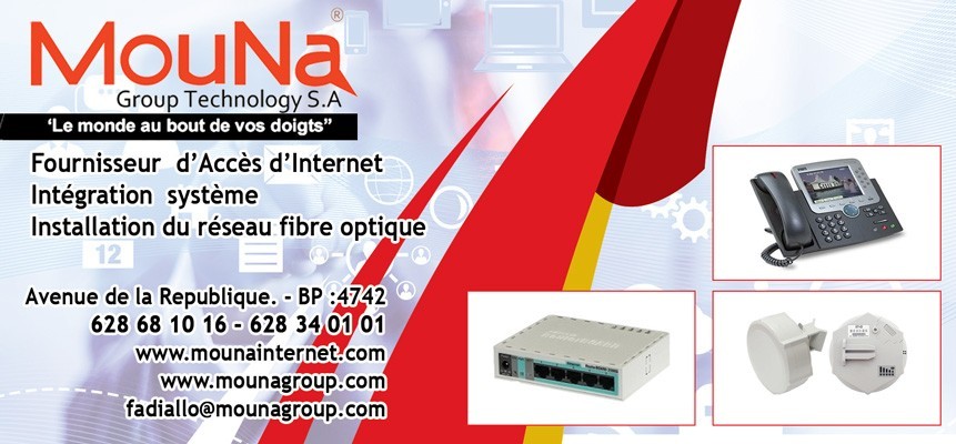 MOUNA GROUP TECHNOLOGY SA - Fournisseur d'accès internet