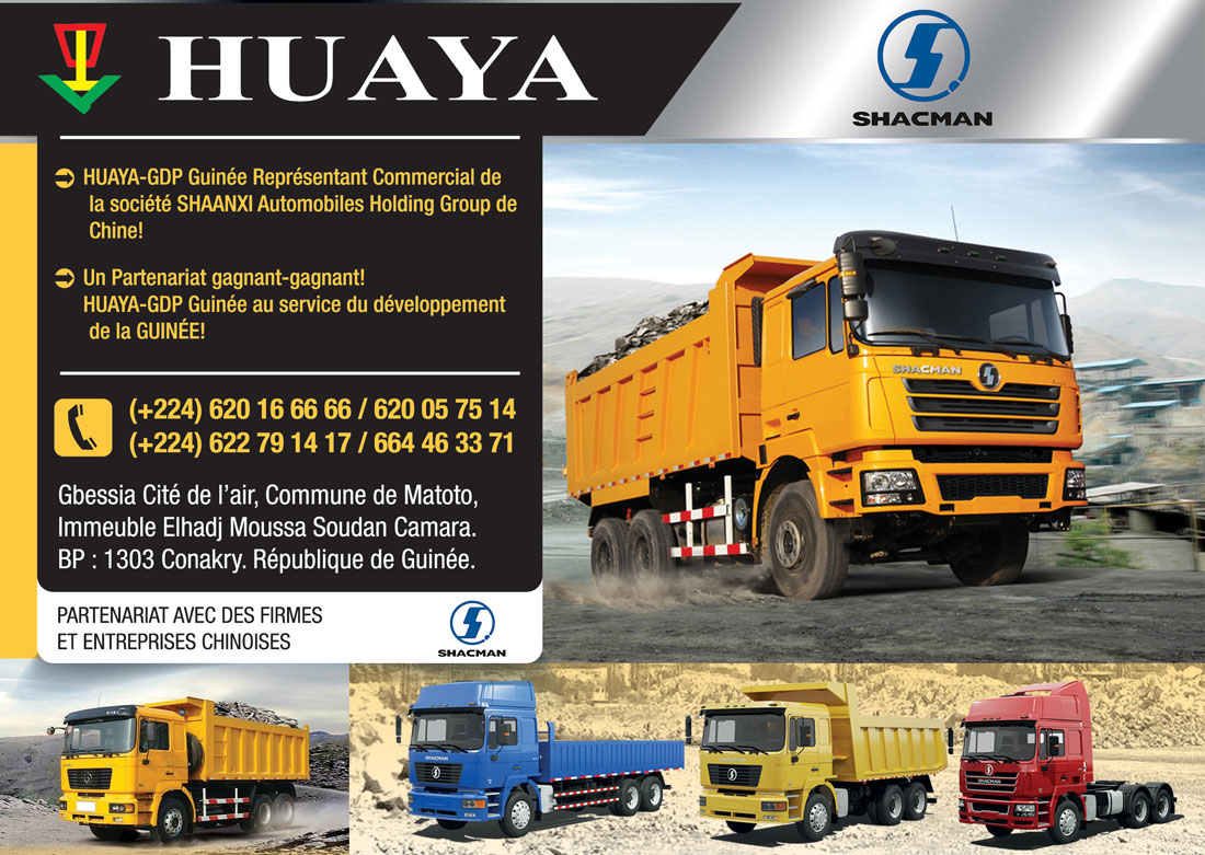 HUAYA Guinée : Matériels et équipements industriels