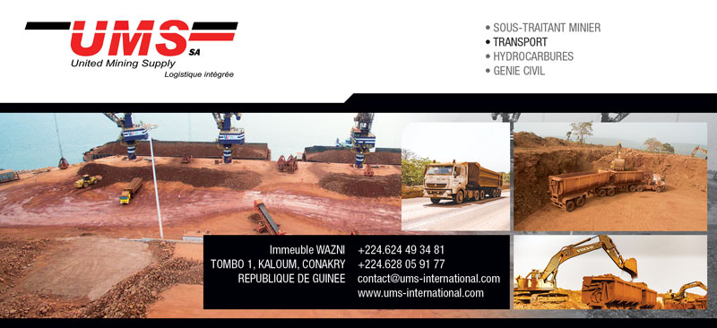 UMS SA (UNITED MINING SUPPLY) Guinée : transports logistiques