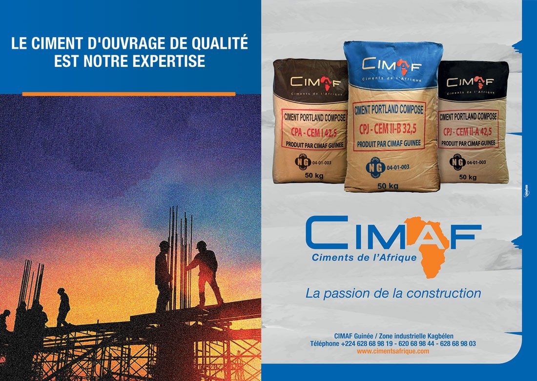 CIMAF (CIMENTS DE L'AFRIQUE GUINEE SA) : Cimenterie