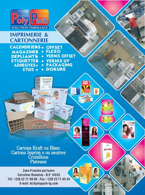 POLYPACK S.A Togo : Cartonnerie, Lomé