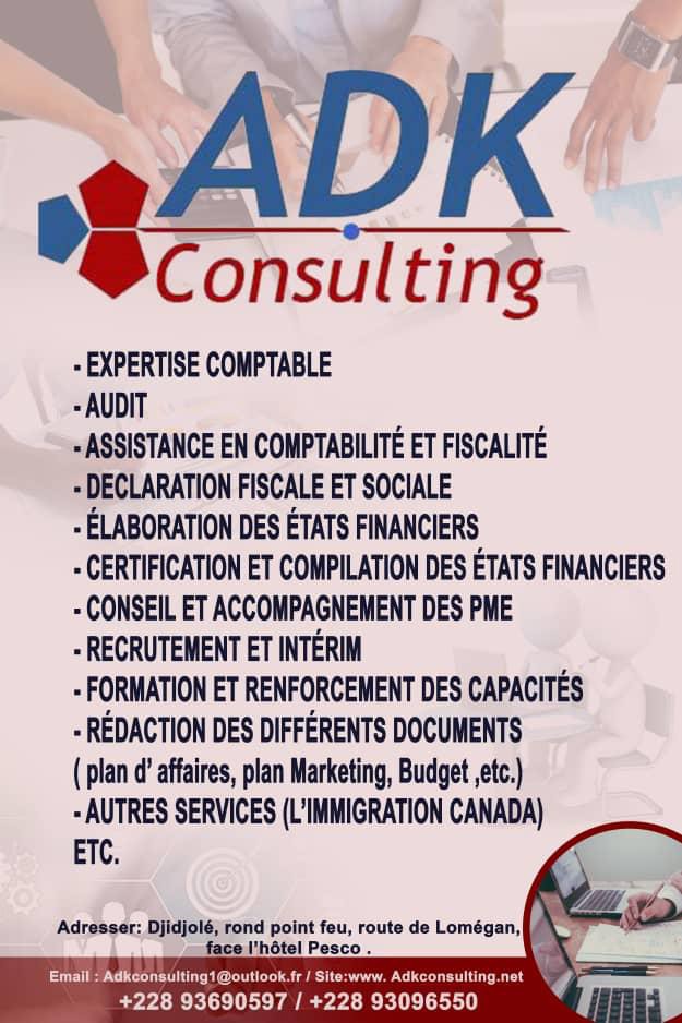 ADK CONSULTING : Centre de formation Lomé Togo