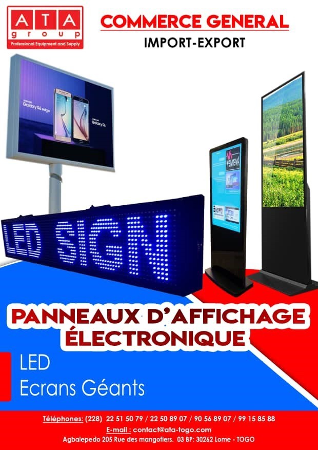 ATA GROUP (PROFESSIONAL EQUIPMENT AND SUPPLY) Matériels Electrique Lomé ...