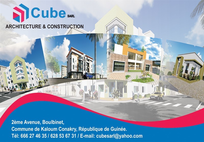 CUBE Guinée : contrôle en ingénierie et architecture, travaux de construction et de réhabilitation