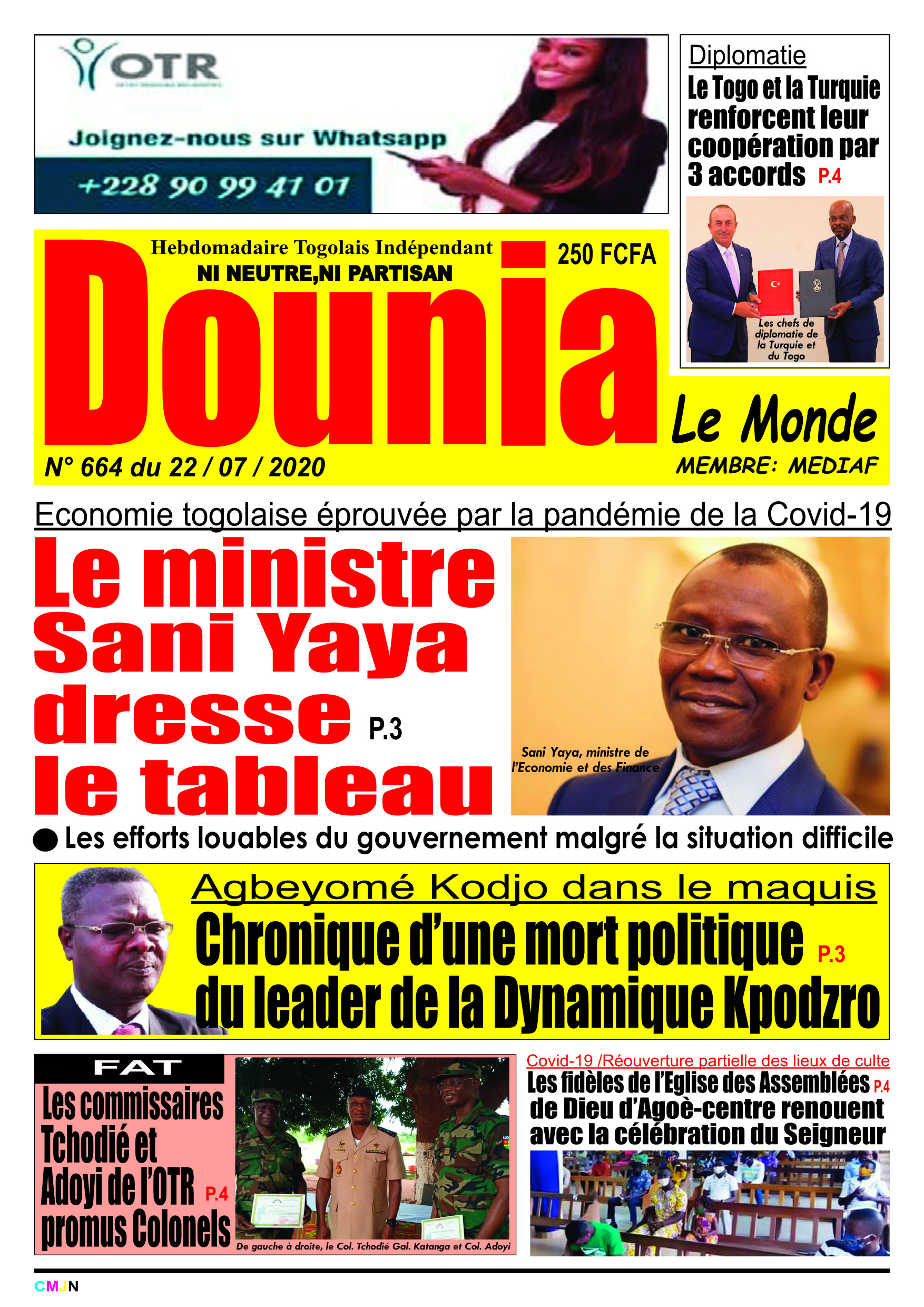 GROUPE DE PRESSE MATINEE INTERNATIONALE Togo : Journaux, Magazine, Lomé