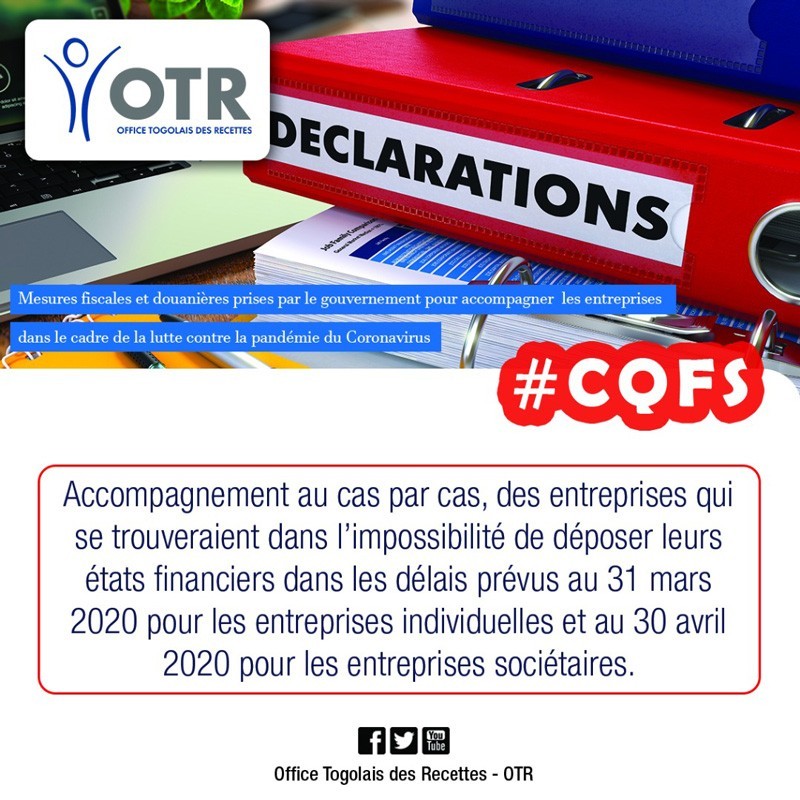OTR (OFFICE TOGOLAIS DES RECETTES) Togo : Offices nationaux, Lomé