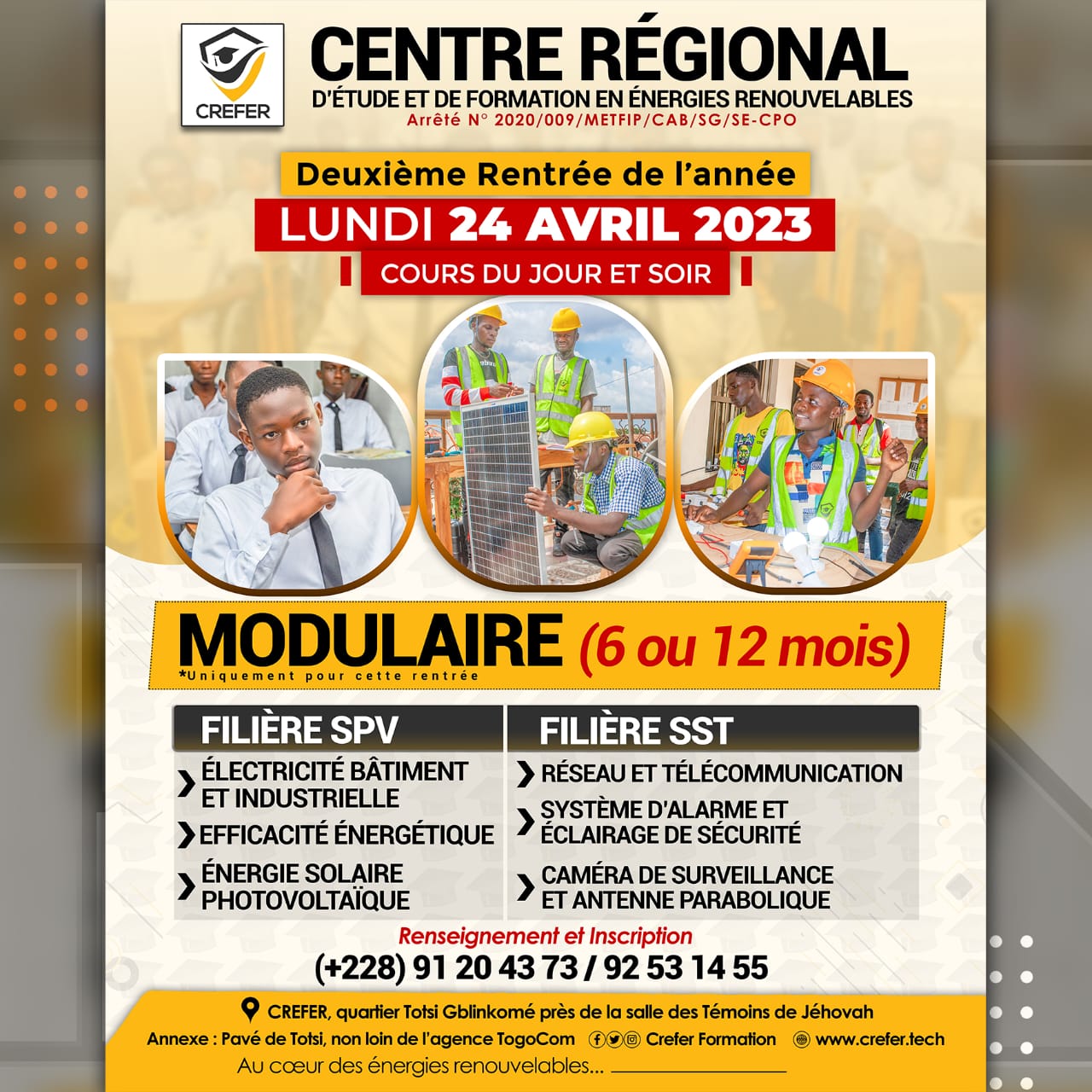 CREFER (CENTRE REGIONAL D’ETUDE ET DE FORMATION EN ENERGIES ...